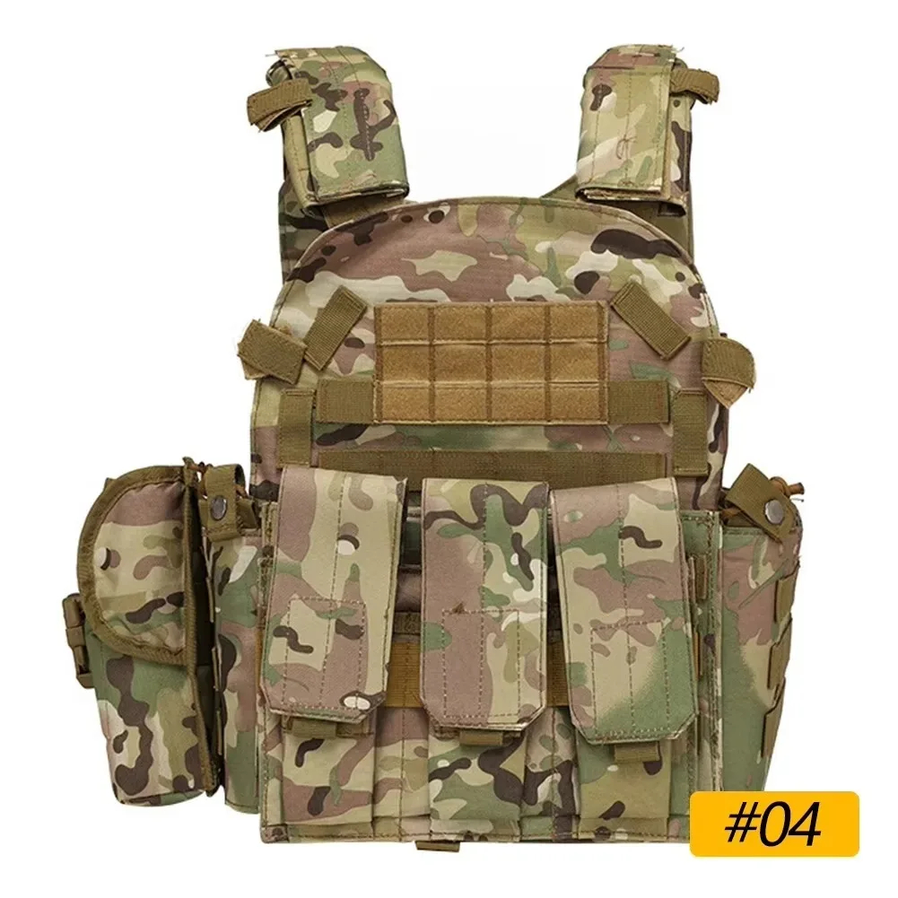 6094 Military Tactical Vest Body Armor Combat Army CS Gear Hunting Plate Carrier Airsoft ...
